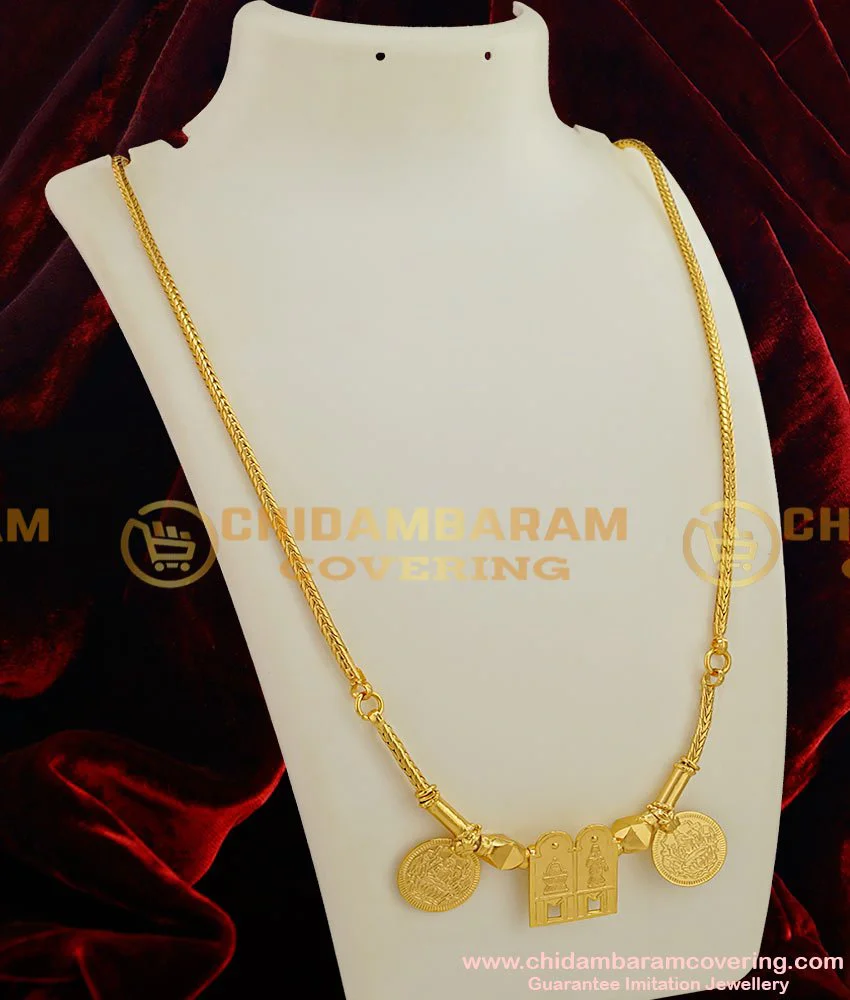 Thn02 Full Thali Set With Roll Kodi Chain Gold Plated Jewelry